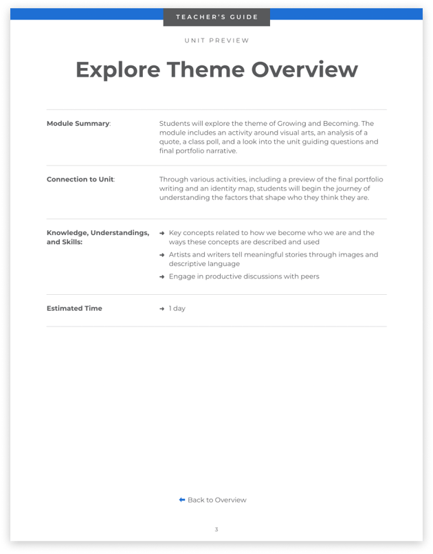 Core Curriculum Sample - Grade 7